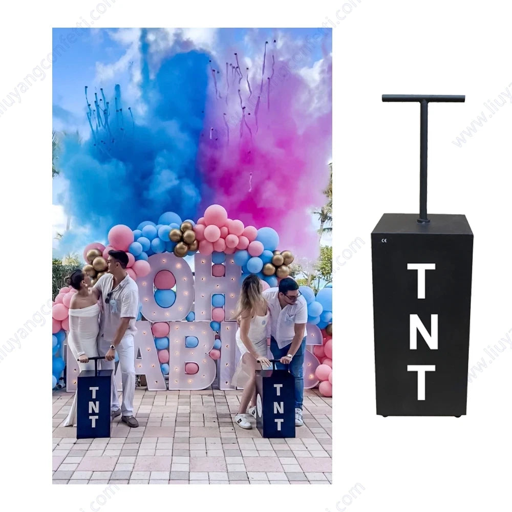 Gender Reveal Smoke Machine Sprays, Confetti Cannon Wedding Party Gra