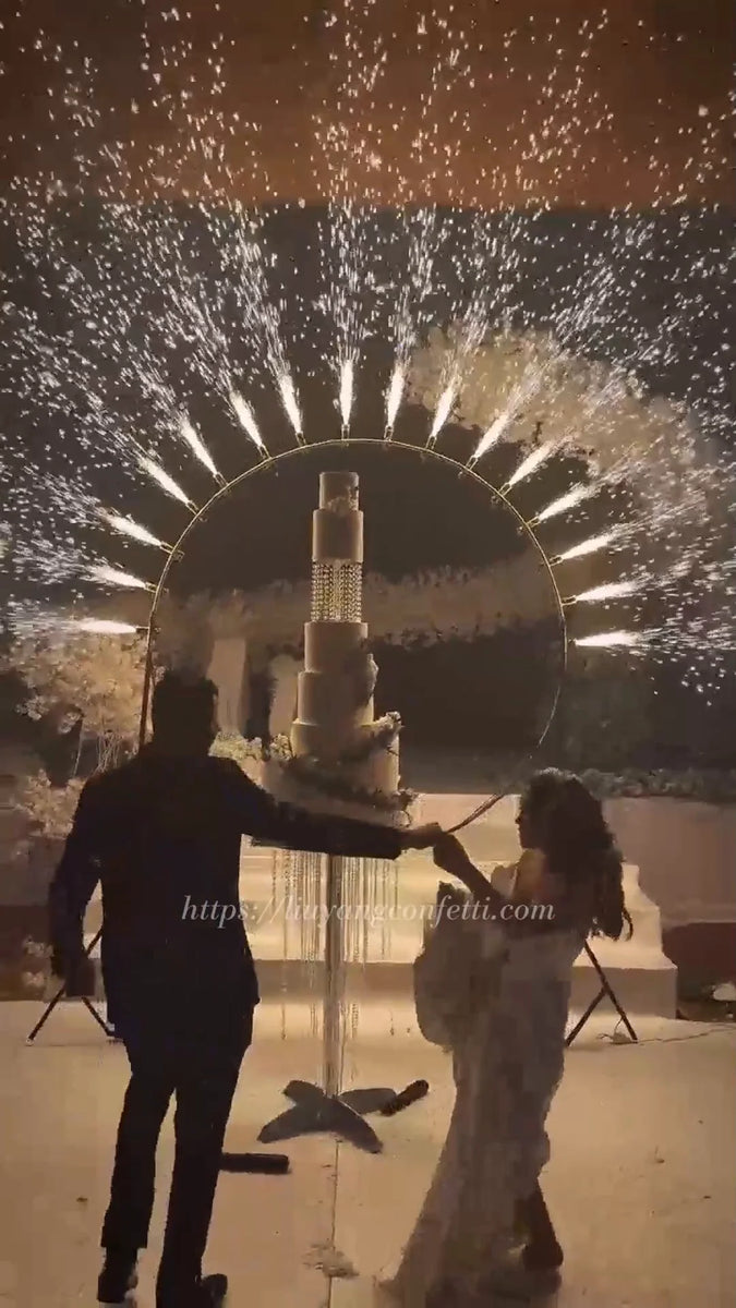 remote control cold pyro fountain fireworks spark firing machine semi