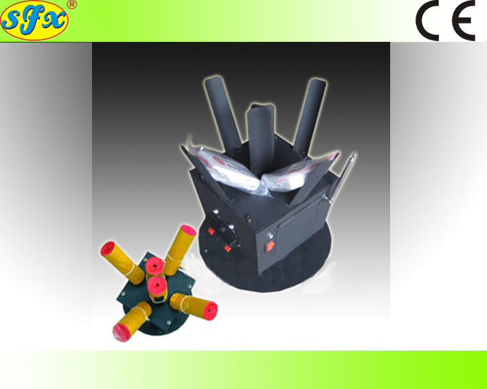 SF002 Remote control rotating cold pyro firing system stage fountain w